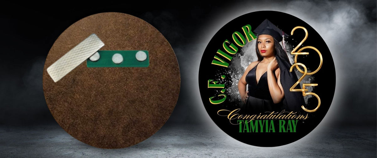 Congratulations Graduation Brag Button Pins – Iridescence Design