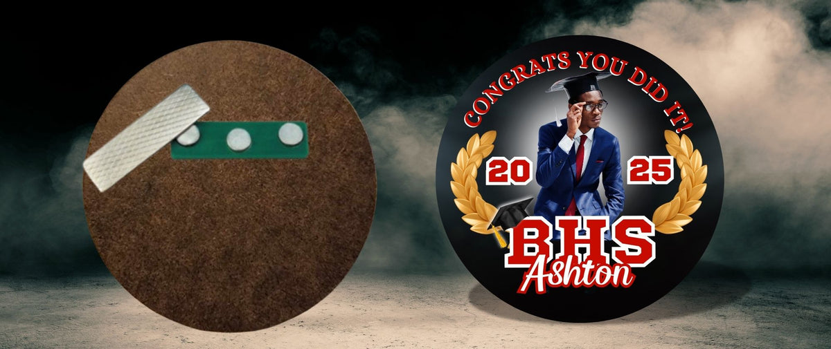 CONGRATS, YOU DID IT! Graduation Brag Button Pins – Iridescence Design