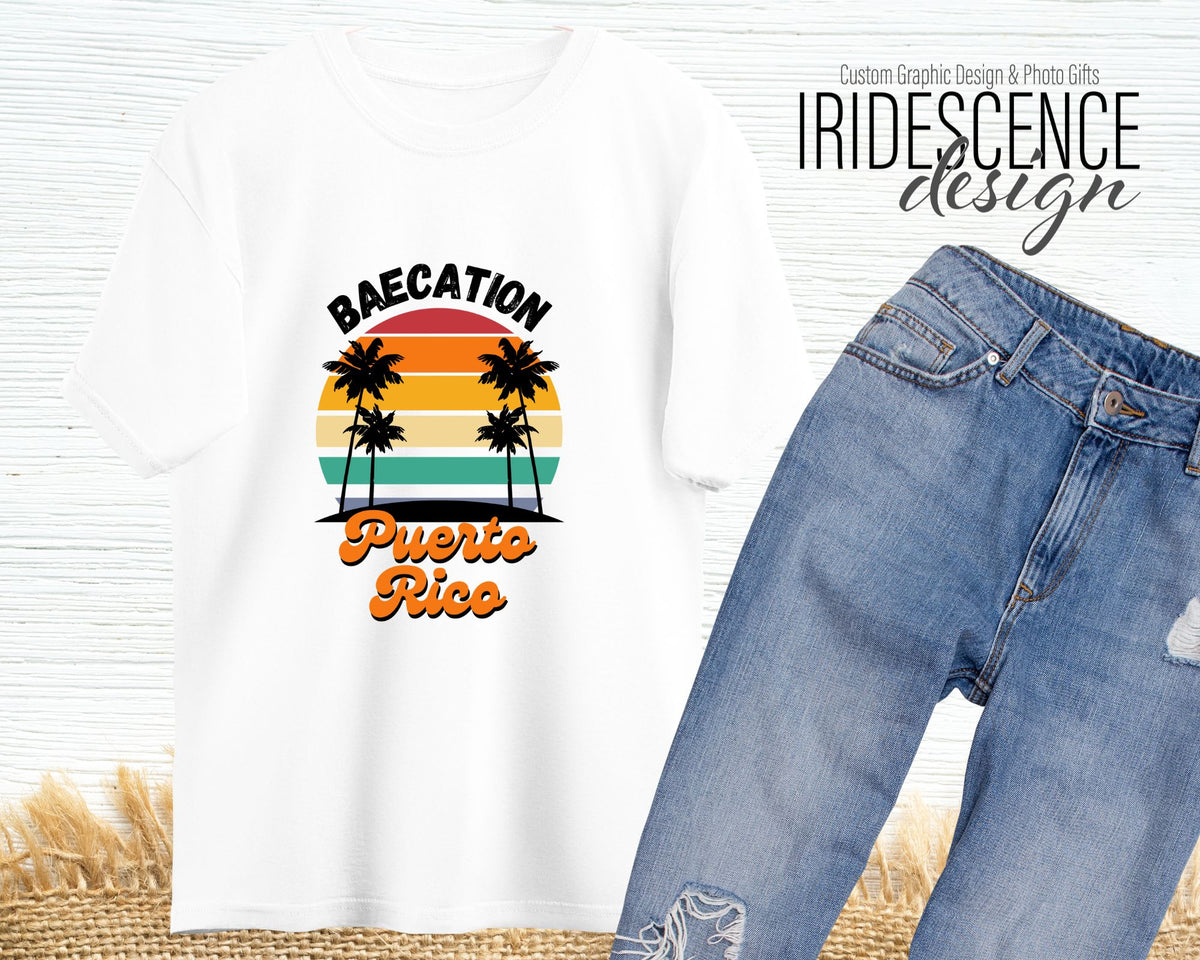 Baecation Puerto Rico - T-Shirt – Iridescence Design