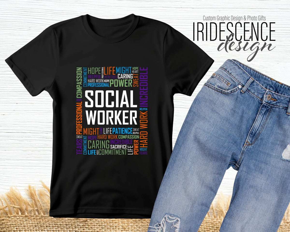 Social Worker T-Shirt – Iridescence Design