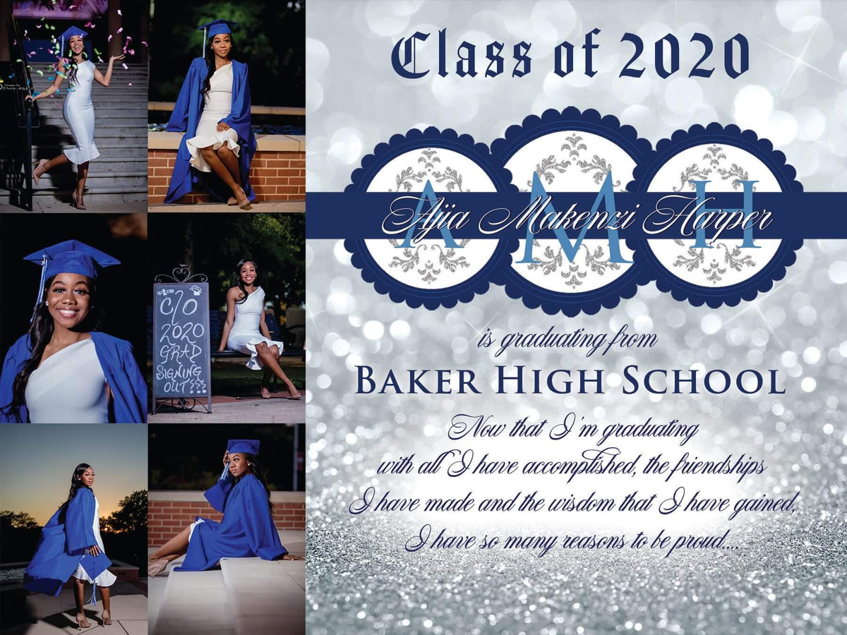 Graduation Invitation with Photos – Iridescence Design