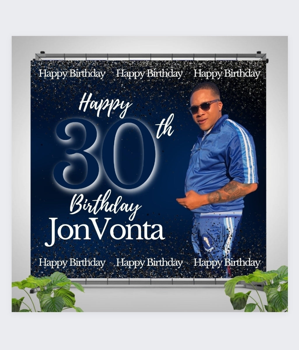 Happy Birthday Vinyl Backdrop – Iridescence Design